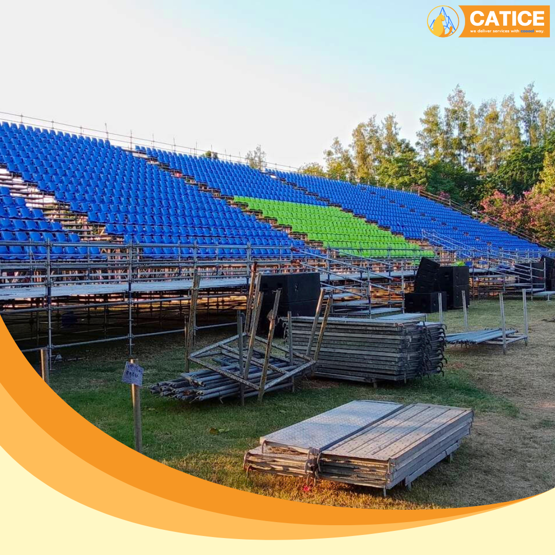 ติดตั้งอัฒจันทร์ - ยอยศยิ่งฟ้าอยุธยามรดกโลก 2024 - CATICE CO.,LTD.