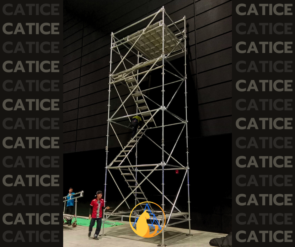 ติดตั้งนั่งร้าน - Tower Follow งาน “Tate McRae : THINK LATER WORLD TOUR” @UOB Live - CATICE CO.,LTD.